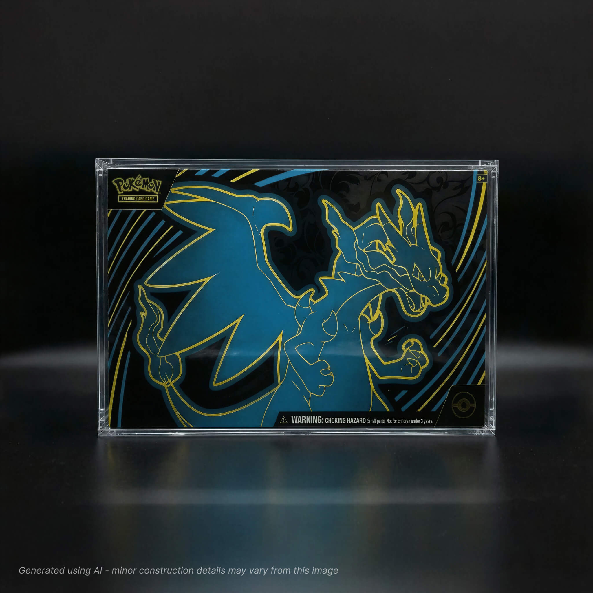 Pokémon Mega Charizard X UPC Acrylic | Clear Display – Acrylix